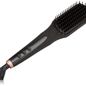 amika Polished Perfection Straightening Brush, Black