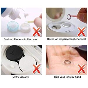 Contact Lens Cleaner Machine, Blumway Ultrasonic Contact Lens Cleaner with USB Charger, Small & Portable, Fit Disposal Soft Lens, Hard Lens, Contact Lens, Colored Lens, RGP Lens & OK Lens