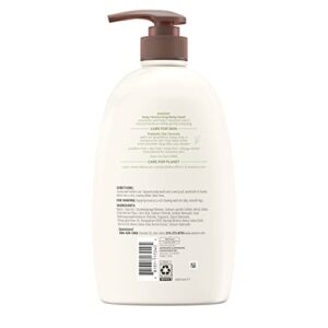 Aveeno Daily Moisturizing Body Wash with Soothing Oat Creamy Shower Gel (Soap Free and Dye Free/Light Fragrance), 33 Fl Oz