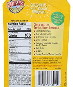 Earth's Best Organic Strawberry Banana Fruit Yogurt Smoothie, 4.2 oz