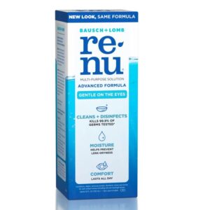 Renu Advanced Formula All Day Moisture Multi-Purpose Eye Contact Lens Solution 12 Fluid Ounces (Pack of 2)