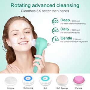 UMICKOO Blackhead Remover Vacuum,Rechargeable Facial Cleansing Brush with LCD Screen,IPX7 Waterproof 3 in 1 Face Scrubber Cleaner for Exfoliating, Massaging and Deep Pore Cleansing