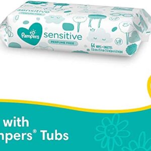 Pampers Cruisers Disposable Baby Diapers Size 4, 2 Month Supply (2 x 160 Count) with Sensitive Water Based Baby Wipes, 12X Pop-Top Packs (864 Count)