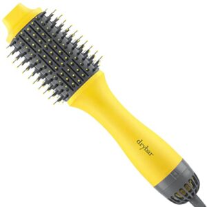 drybar double shot oval blow dryer brush | style, dry, brush in one step (2.44 in)