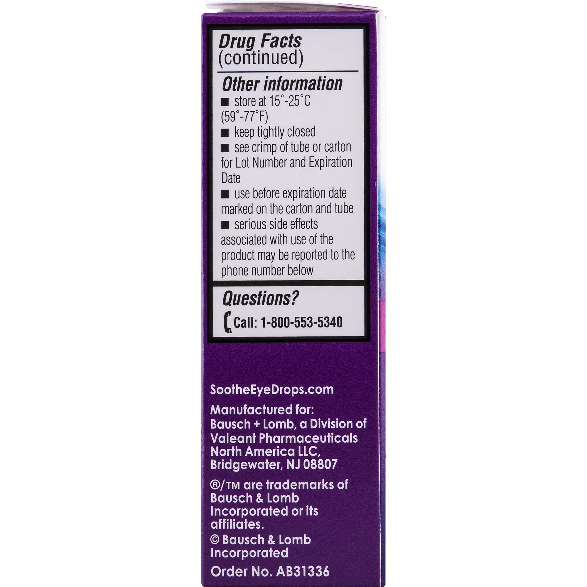 Bausch + Lomb Soothe Lubricant Nighttime Dry Eye Ointment, 0.12 Ounce (Pack of 1)