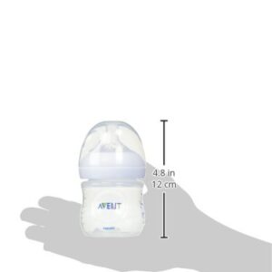 Philips Avent Natural Baby Bottle, Clear, 4 Oz, 4 Pack, SCF010/47