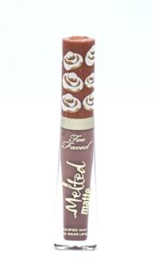 too faced melted matte liquified long wear lipstick cinnamon bun – 0.23 oz, fl oz (pack of 1)