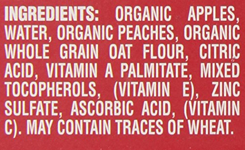 Earth's Best Organic Stage 2, Apple, Peach & Oatmeal, 4.2 Ounce Pouch (Pack of 6)