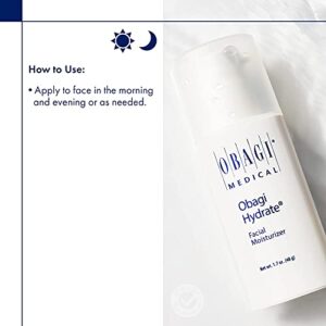 Obagi Hydrate Facial Moisturizer with Hydromanil for Long-Lasting Moisture Protection - Contains Shea Butter, Mango Butter, and Avocado Oil 1.7 oz.