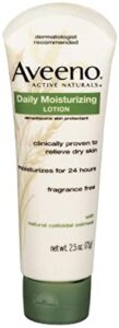 aveeno daily moisturizing lotion, 2.5 ounce (pack of 3)