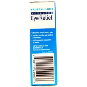 Bausch & Lomb Advanced Eye Relief Rejuvenation Lubricant Eye Drops 0.50 oz (Pack of 4)