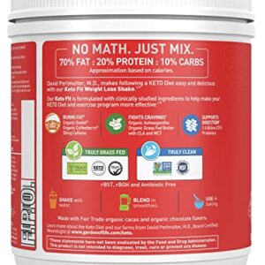 Garden of Life Dr. Formulated Keto Fit Weight Loss Shake - Chocolate Powder, 10 Servings, Truly Grass Fed Butter & Whey Protein, Studied Ingredients Plus Probiotics, Non-GMO, Gluten Free, Keto, Paleo