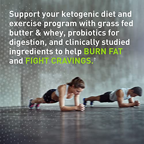 Garden of Life Dr. Formulated Keto Fit Weight Loss Shake - Chocolate Powder, 10 Servings, Truly Grass Fed Butter & Whey Protein, Studied Ingredients Plus Probiotics, Non-GMO, Gluten Free, Keto, Paleo