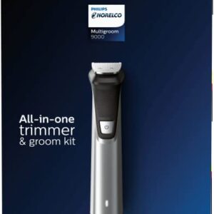 Philips Norelco Multi Groomer 29 Piece Mens Grooming Kit, Trimmer for Beard, Head, Body, and Face - NO Blade Oil Needed, MG7791/40