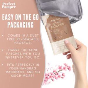 Perfect Pamper Acne Patches - Medical Grade Hydrocolloid Pimple Patch, Covers Pimples, Zits, and Blemishes. Heals Acne, Reduces Inflammation and Redness for Beautiful, Clear Skin. 48 Patches in Resealable Pouch. Cruelty Free