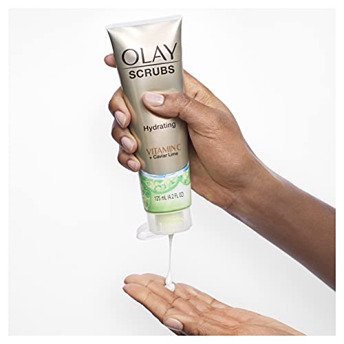 Olay Olay hydrating face scrub with vitamin c and caviar lime essence, 4.2 fl oz, 4.2 Fl Oz