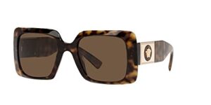 versace ve4405 havana/dark brown one size