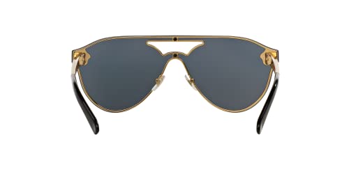 Versace Woman Sunglasses Gold Frame, Dark Grey Lenses, 0MM