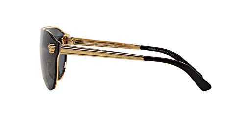 Versace Woman Sunglasses Gold Frame, Dark Grey Lenses, 0MM