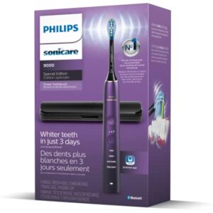 Philips Sonicare 9000 Special Edition Rechargeable Toothbrush, Black/Purple, HX9911/91