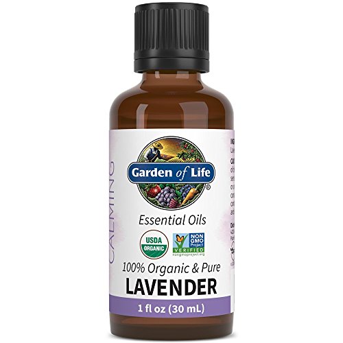 Garden of Life Essential Oil, Lavender 30 ml, USDA Organic & Pure, Clean, Undiluted & Non-GMO - for Diffuser, Aromatherapy, Meditation, Skincare, Sleep - Calming, Relaxing, Soothing, 1 Fl Oz