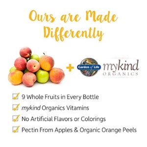 Garden of Life mykind Organics Kids Gummy Vitamins - Fruit - Certified Organic, Non-GMO & Vegan Complete Children's Multi - B12, C & D3 - Gluten, Soy & Dairy Free, 120 Real Fruit Chew Gummies