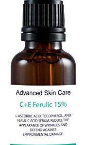 15% Vitamin C and Vitamin E serum with Ferulic Acid, Skin Brightening, Collagen boosting, fights hyperpigmentation, boosts collagen, fades dark spots (1 fl oz)