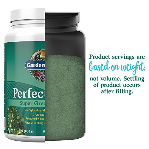 Garden of Life Whole Perfect Green Superfood Vegetable Dietary Powder Supplement, 600 g