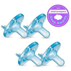 Philips AVENT Soothie Pacifier, Blue, 0-3 Months, 4 Pack, SCF190/43