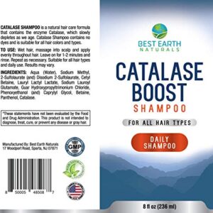 Catalase Boost Shampoo Daily Catalase Shampoo for Men and Women 8 Ounces