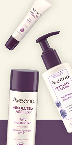 Aveeno Absolutely Ageless Anti-Wrinkle Facial Moisturizer with SPF 30 Sunscreen, Antioxidant-Rich Blackberry Complex, Vitamins C & E, Non-Comedogenic & Oil-Free Moisturizer, 1.7 fl. oz