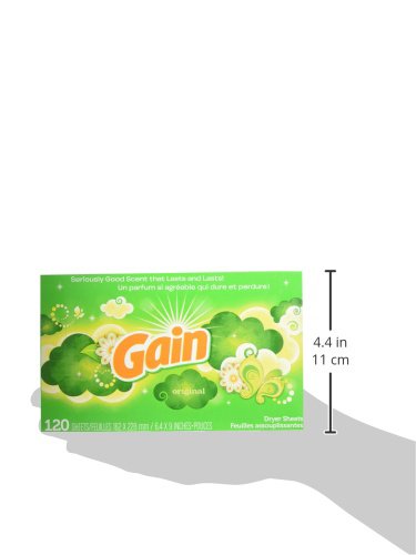 Gain Original Dryer Sheets, 120 Count