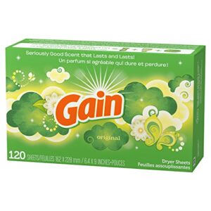 Gain Original Dryer Sheets, 120 Count