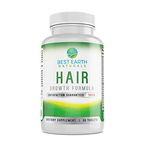 Hair Growth Vitamin Formula to Help Support Thick Full Strong Healthy Hair Follicles & Eyelashes! May Also Help With Hair Breakage Hair Loss Heat Damage for Men & Women