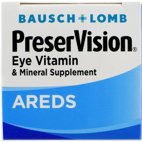 PreserVision AREDS Eye Vitamin & Mineral Supplement, Contains Vitamin C, A, E, Zinc & Copper, 120 Tablets (Pack of 2) (Packaging May Vary)