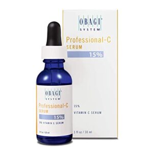 obagi Vitamin C Serum 15% - Professional C Serum Skin Care – Contains Concentrated L Ascorbic Acid - Helps Minimize the Appearance of Wrinkles, Brightens Skin, and Retains Moisture- 1.0 Fl Oz.