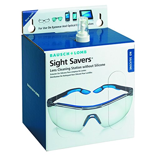 Bausch & Lomb 8565GM Sight Savers Non-Silicone Lens Cleaning Station Tissue, 16 oz. Pump Bottle (Pack of 1520)