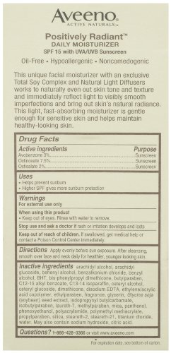 Aveeno, Facial Moisturizers Ultra-Calming Daily Moisturizer, SPF 15, Pump, 4 fl oz