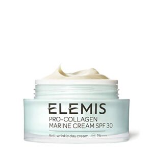 elemis pro-collagen marine cream spf 30 | lightweight anti-wrinkle daily face moisturizer firms, smoothes, hydrates, & delivers sun protection | 50 ml