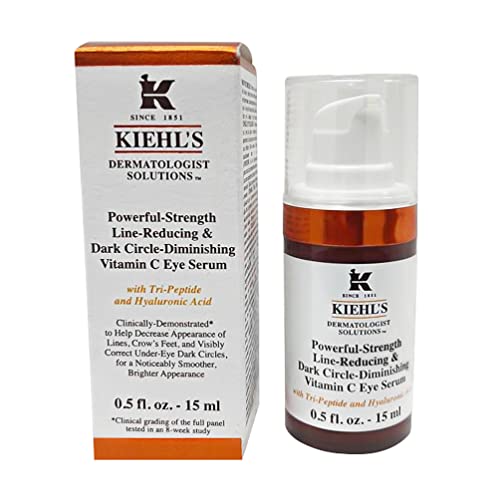 Kiehl's Powerful-Strength Dark Circle Reducing Vitamin C Eye Serum, 0.5 Ounce, 42 grams