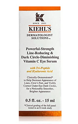 Kiehl's Powerful-Strength Dark Circle Reducing Vitamin C Eye Serum, 0.5 Ounce, 42 grams