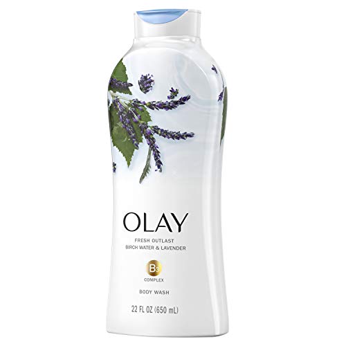 Olay Fresh Outlast Purifying Birch & Lavender Body Wash 22 Fl Oz (Pack of 4)