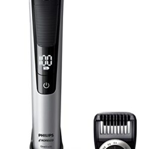 Philips Norelco, Oneblade QP652070 Pro Hybrid Electric Trimmer and Shaver, Black/Silver