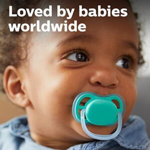 Philips AVENT Ultra Air Pacifier, 0-6 Months, Blue/Green, 4 Pack, SCF244/40