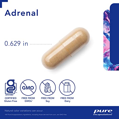 Pure Encapsulations Adrenal | Supplement to Support Healthy Cortisol Levels, Fatigue, Stress Moderation, and Adrenal Gland Function* | 60 Capsules