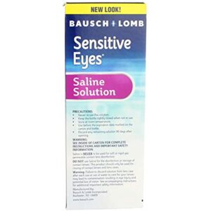 Bausch & Lomb Sensitive Eyes Saline Solution, 12-Ounce Bottles (Pack of 6) - Packaging May Vary