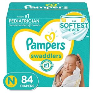 Pampers Swaddlers Newborn Diaper Size 0 84 Count (Pack of 2)