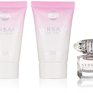 Versace Versace Bright Crystal By Versace for Women - 3 Pc Gift Set 5ml Edt Splash, 2x25ml Shower Gel, Body, 3count