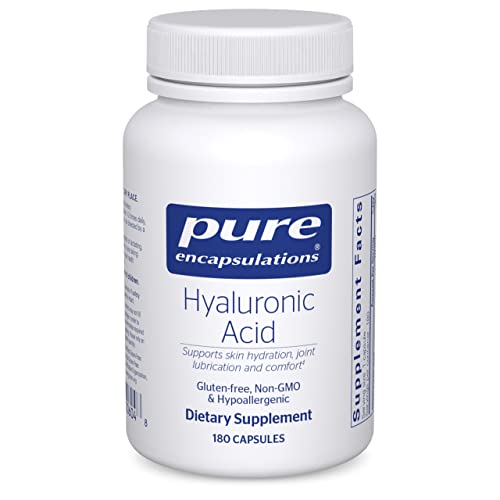 Pure Encapsulations Hyaluronic Acid | Supplement to Support Skin Hydration, Joint Lubrication, and Comfort* | 180 Capsules