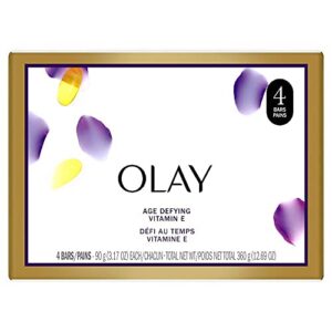 olay age defying beauty bar soap, 4 ct